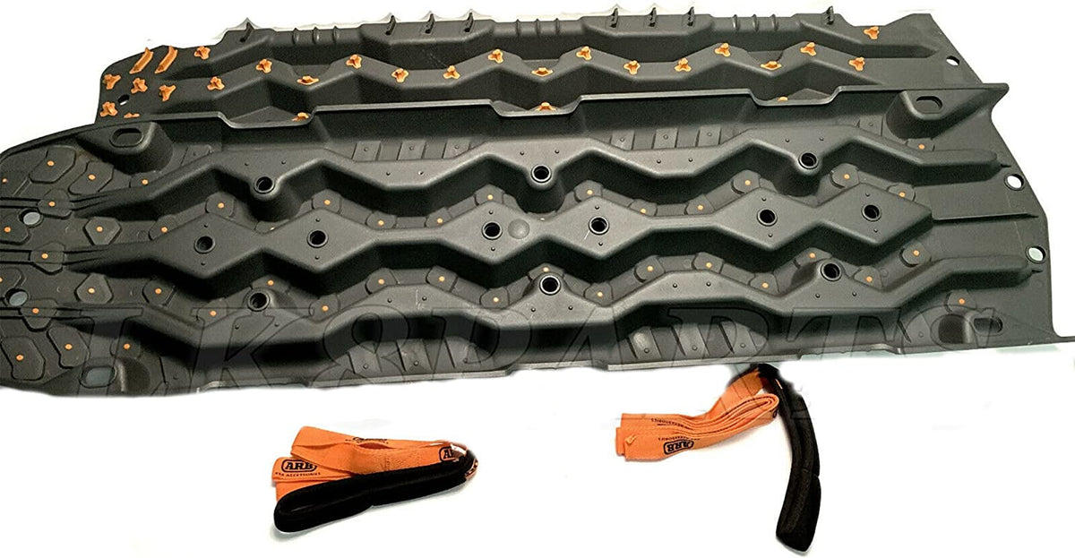 ARB TREDPROMGO Gray and Orange Recovery Boards Traction Tracks and Ext ...
