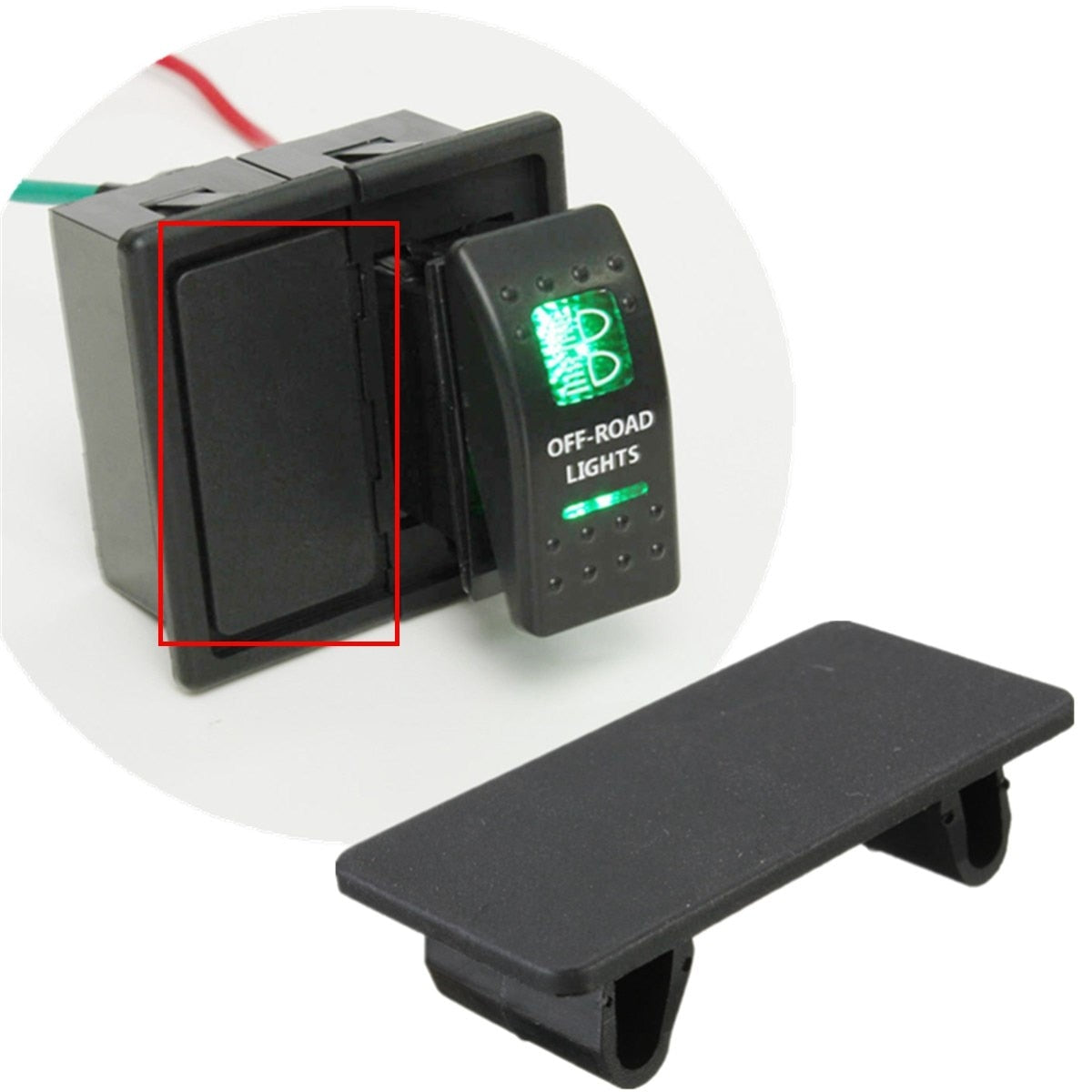 Rocker Switch Panel Blank ARB Plate Rocker Switch Blanking Cover Cap ...